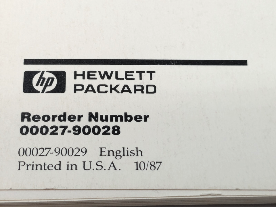 Vintage Hewlett Packard HP-27S Scientific Calculator - W/Manual & Case ...