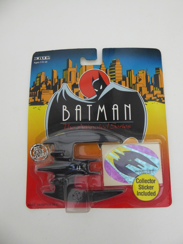 ERTL BATMAN THE ANIMATED SERIES DIE CAST METAL BATPLANE + COLLECTOR ...