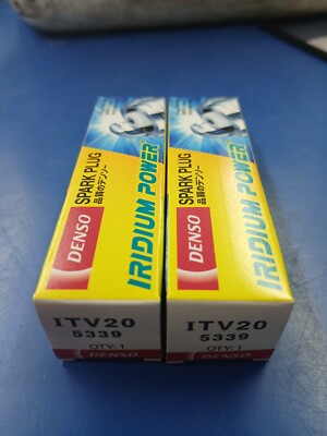 SPARK PLUG *SET OF 2* DENSO ITV20 / 5339 | eBay