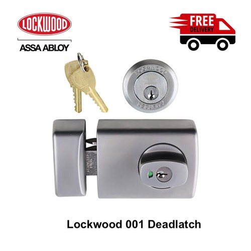Lockwood 0011K1SP Deadlatch-ASSA-LOCKWOOD DEADLOCK- Front Door Lock ...