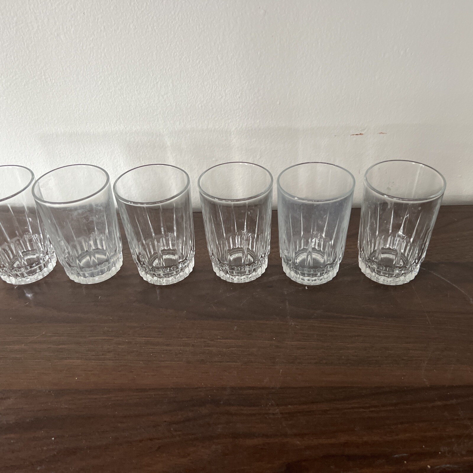 Arcoroc France LANCER Clear Vertical Cut 4 OZ Juice Glass 3-1/2 H Set ...