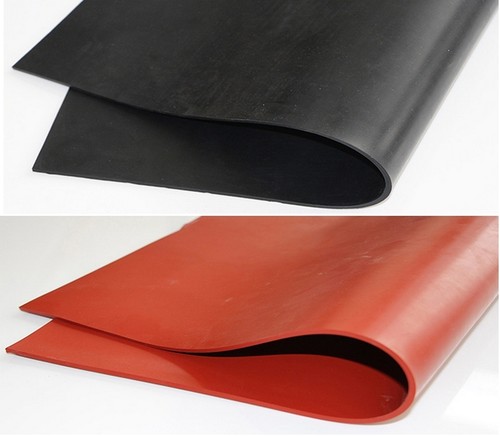 20X20" Black Red Silicone Rubber Sheet Plate Mat High Temp Commercial ...