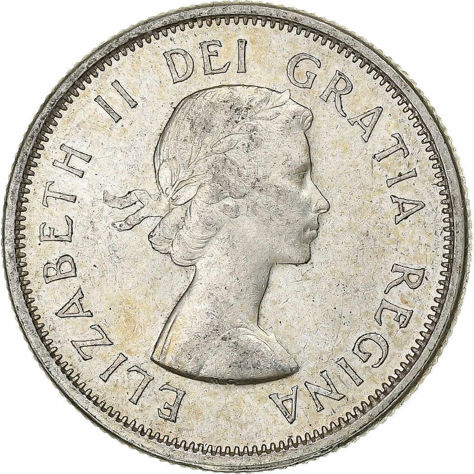 Canada, Elizabeth II, 25 Cents, 1962, Royal Canadian Mint, Argent, TTB+ ...