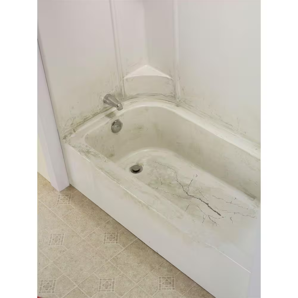NEW 16x40 in Bathtub Floor Repair Inlay Kit White Durable Easy Install ...