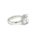 Christopher Designs Crisscut 14K White Gold Lab Created Three Diamond ...