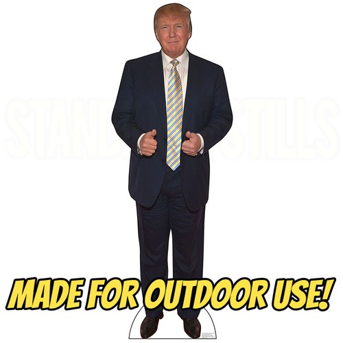 PRESIDENT DONALD TRUMP Lifesize Plastic OUTDOOR YARD SIGN Standee ...
