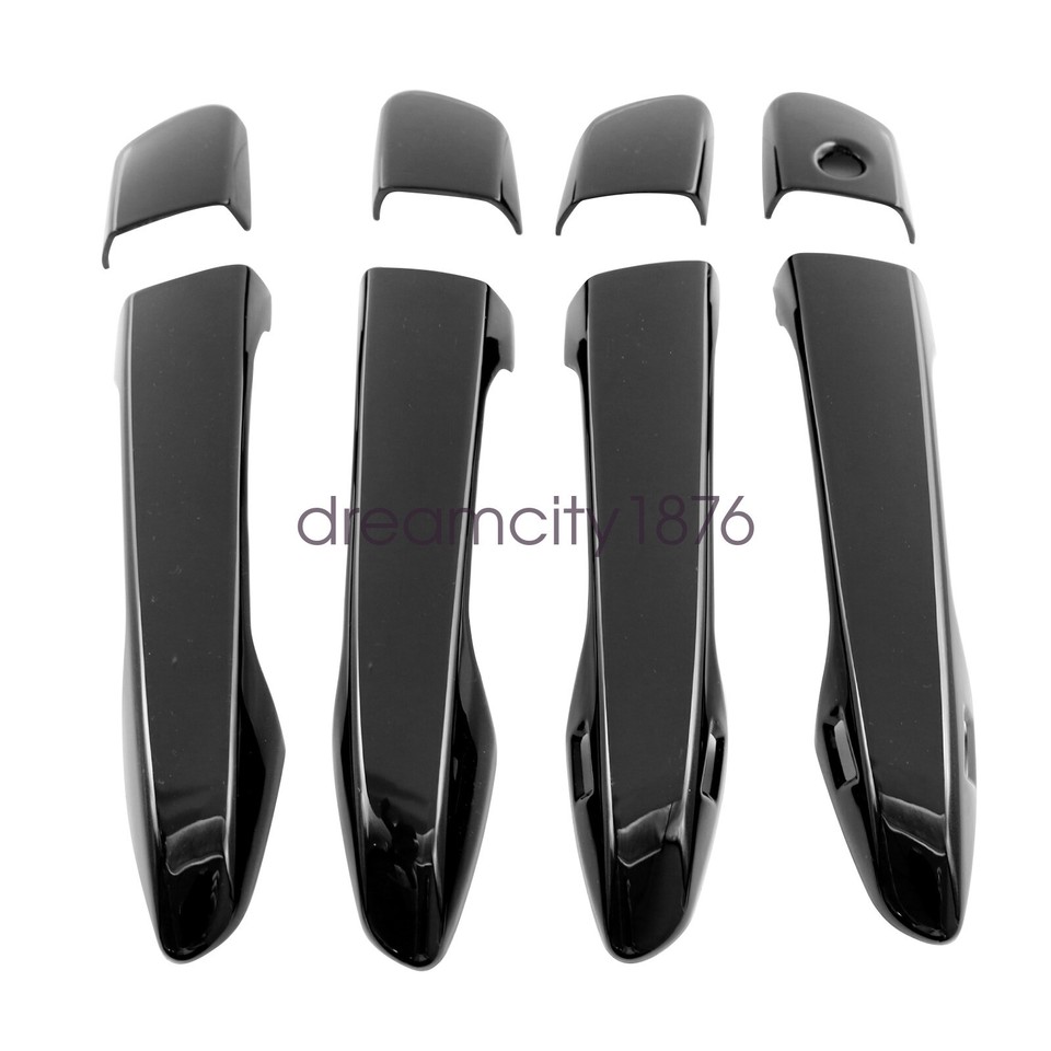 GLOSS BLACK DOOR HANDLE COVERS W/2 SMT KH new for LEXUS IS GS 2014-2020 ...