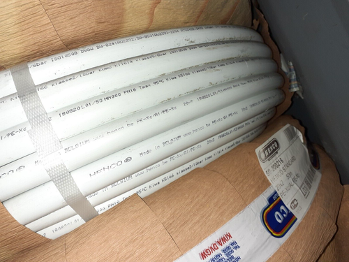 20mm PEX Multilayer Pipe Coil White x 50m (NOT 22mm) Henco UFH & Boiler ...