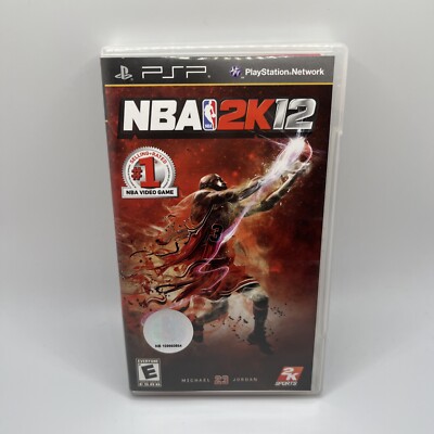 NBA 2K12 (Sony PSP, 2011) Michael Jordan Artwork CASE AND MANUAL ONLY ...