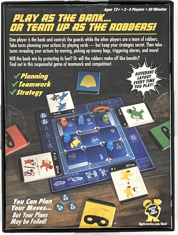 How To Rob A Bank A Heist Game Of Foiled Plans Board Game Complete | eBay
