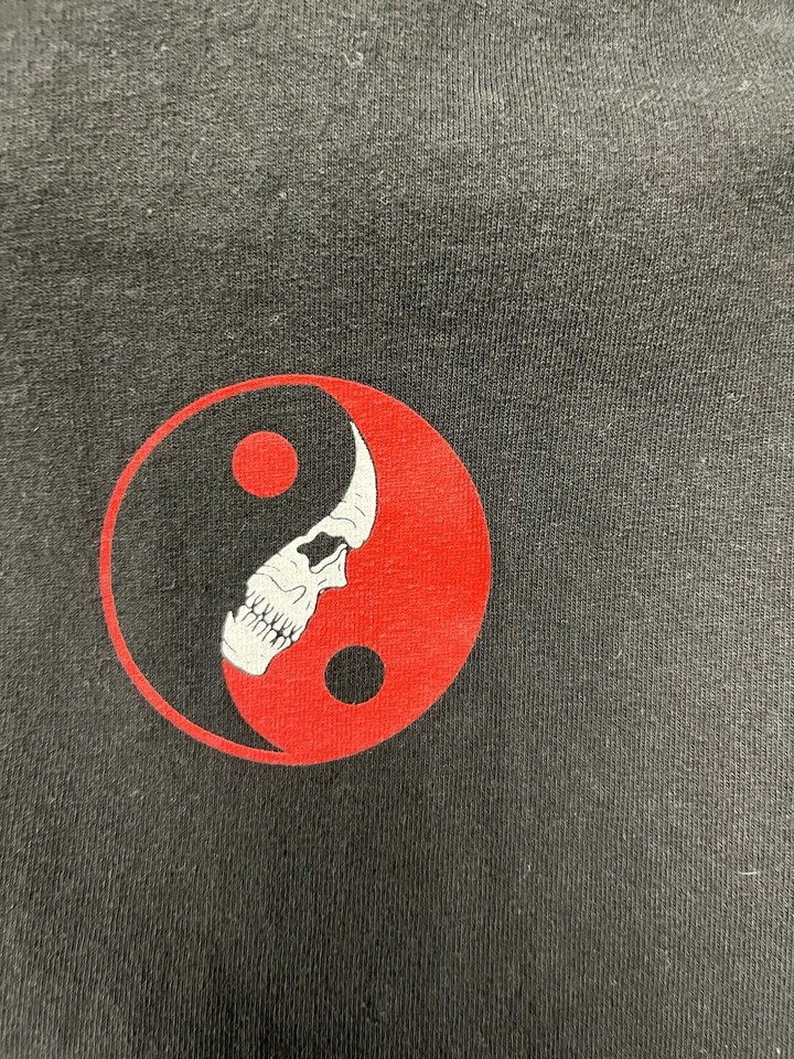 Lurking Class Shirt Mens XL Black Sketchy Tank Ying Yang Skull Graphic T Shirt | eBay