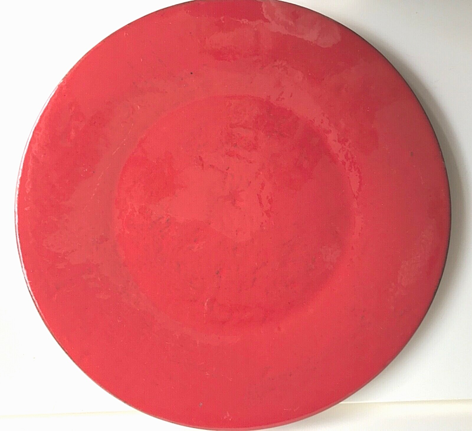 13" Umbriaverde Ceramiche made in Italy Red Dinner Plate Platter ...