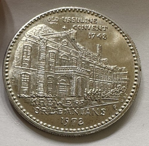 VERY Rare 1972 OC Mint Vintage HAS 1 oz Old New Orleans Silver Art ...