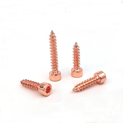 M4 M5 M6 Allen Rose Gold Plated Stainless Steel Self-tapping Screw ...