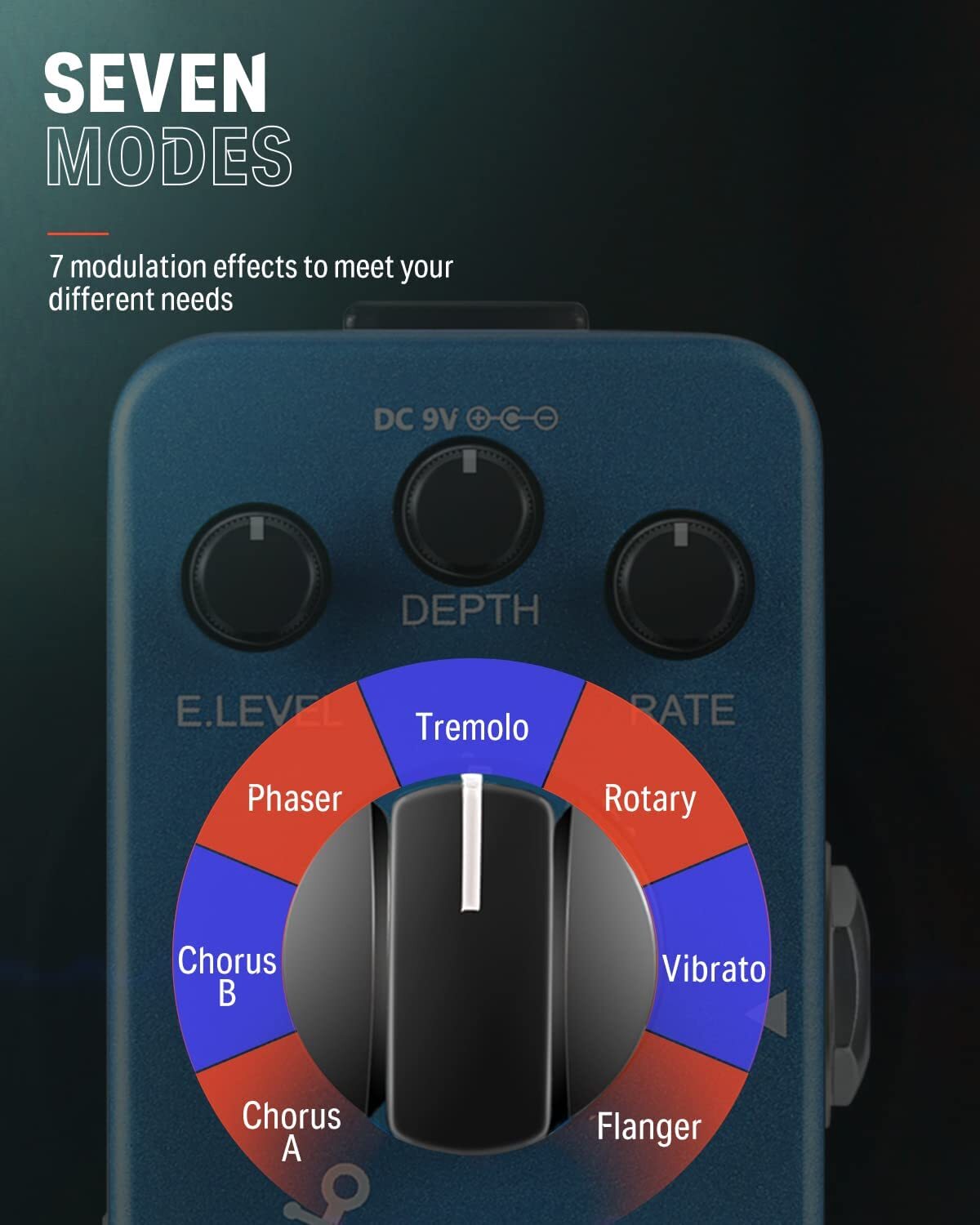 Donner+Mod+Square+Guitar+Effects+Pedal+7+Modulation+Modes+Flanger ...