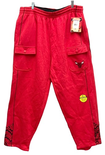 Zipway NBA Basketball Chicago Bulls Cargo Comfy Fleece Pants, Red Mens ...
