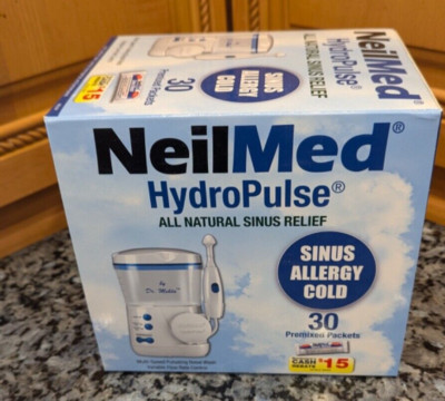 NeilMed HydroPulse Neo All Natural Sinus Relief w/ 30 Premixed Packs ...