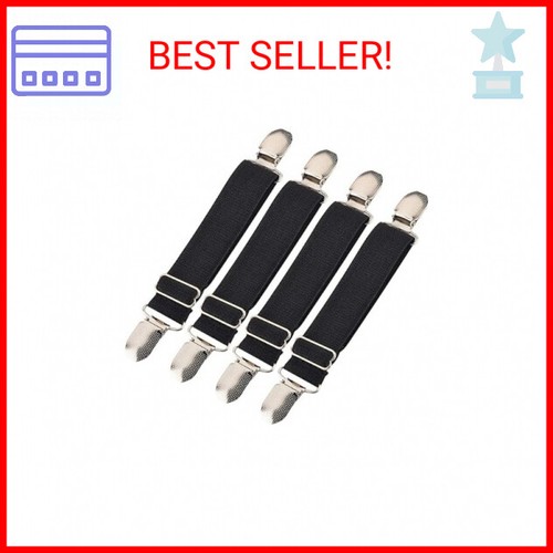 CM Adjustable Elastic Boot Straps Pant Clips Stirrups Leg Straps Mitten ...