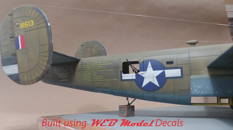 1/48 Scale B-24 Liberator Decals "The Blue Streak" printed by ...