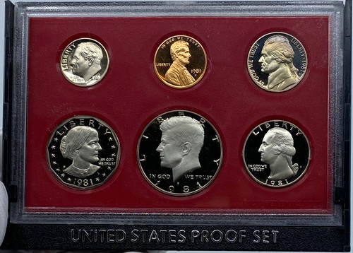 1981 S United States of America Official US Mint PROOF COINS Set ...