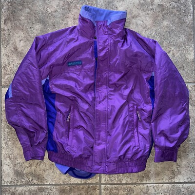 Columbia Vamoose Purple 2 in 1 Heavy Jacket Fleece Lined Youth Size 18/ ...