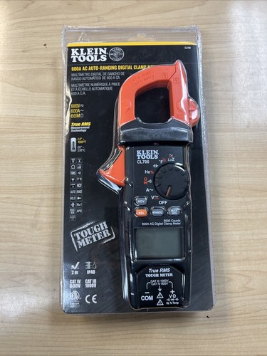 Klein Tools CL700 600 Amp AC Auto-Ranging True RMS Digital Clamp Meter ...