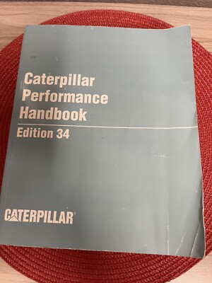 Manuals & Books - Caterpillar Performance Handbook Edition