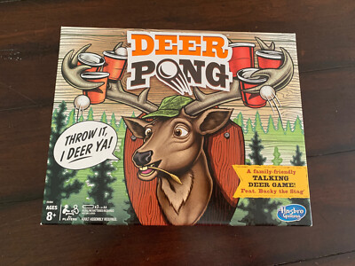 Hasbro Talking Deer Head Pong Game 630509939282| eBay
