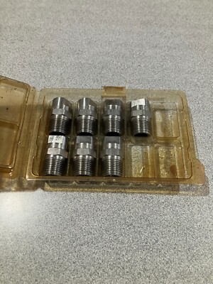 (Lot of 7) Spraying Systems H3/8U SS5015 Veejet Nozzle 3/8" Stainless ...