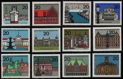 Stamps Germany 1964 German Cities Sc#869_79A MNH | eBay