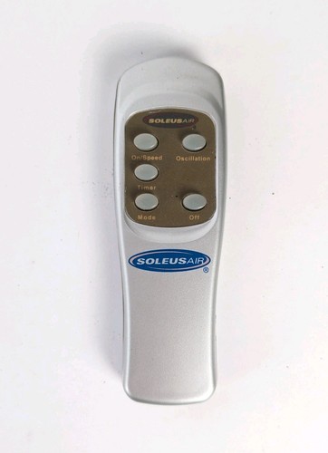 Original Soleus Air Conditioner AC / Fan 5 Button Remote Control Silver ...