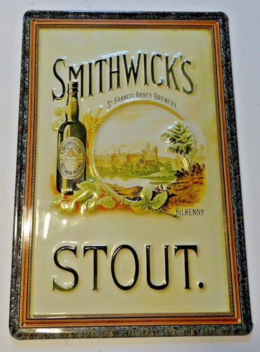 Smithwicks Stout Metal Beer Sign, 11 1/2" x 8" | eBay.de