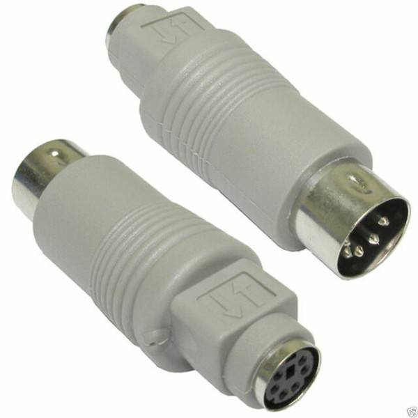 kenable 6 Pin Mini DIN Female Socket to 5 Male Keyboard Plug Adapter ...