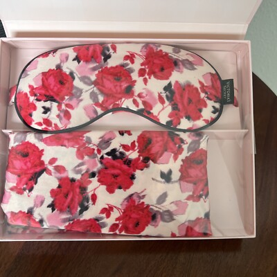 Victoria’s Secret Pillowcase and Eye Mask Gift Set Boxed Floral 🌹New In ...