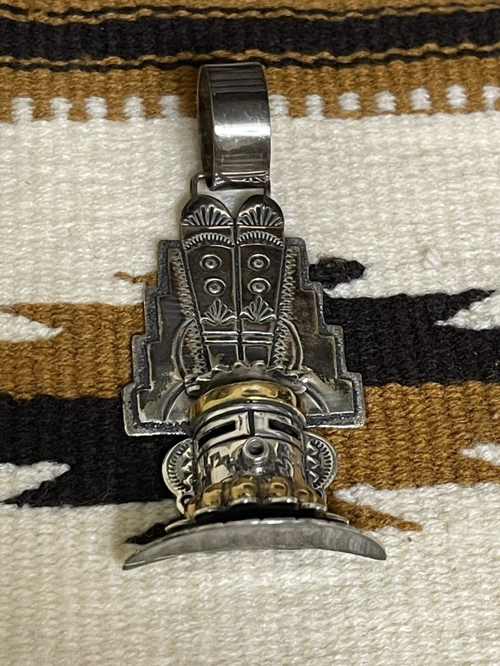 W@W! Vintage Thomas Tommy Singer Navajo Sterling Silver 10k Gold ...