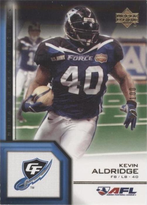 2006 Upper Deck Arena Football - Kevin Aldridge #73 Gold /100 (RC) for ...