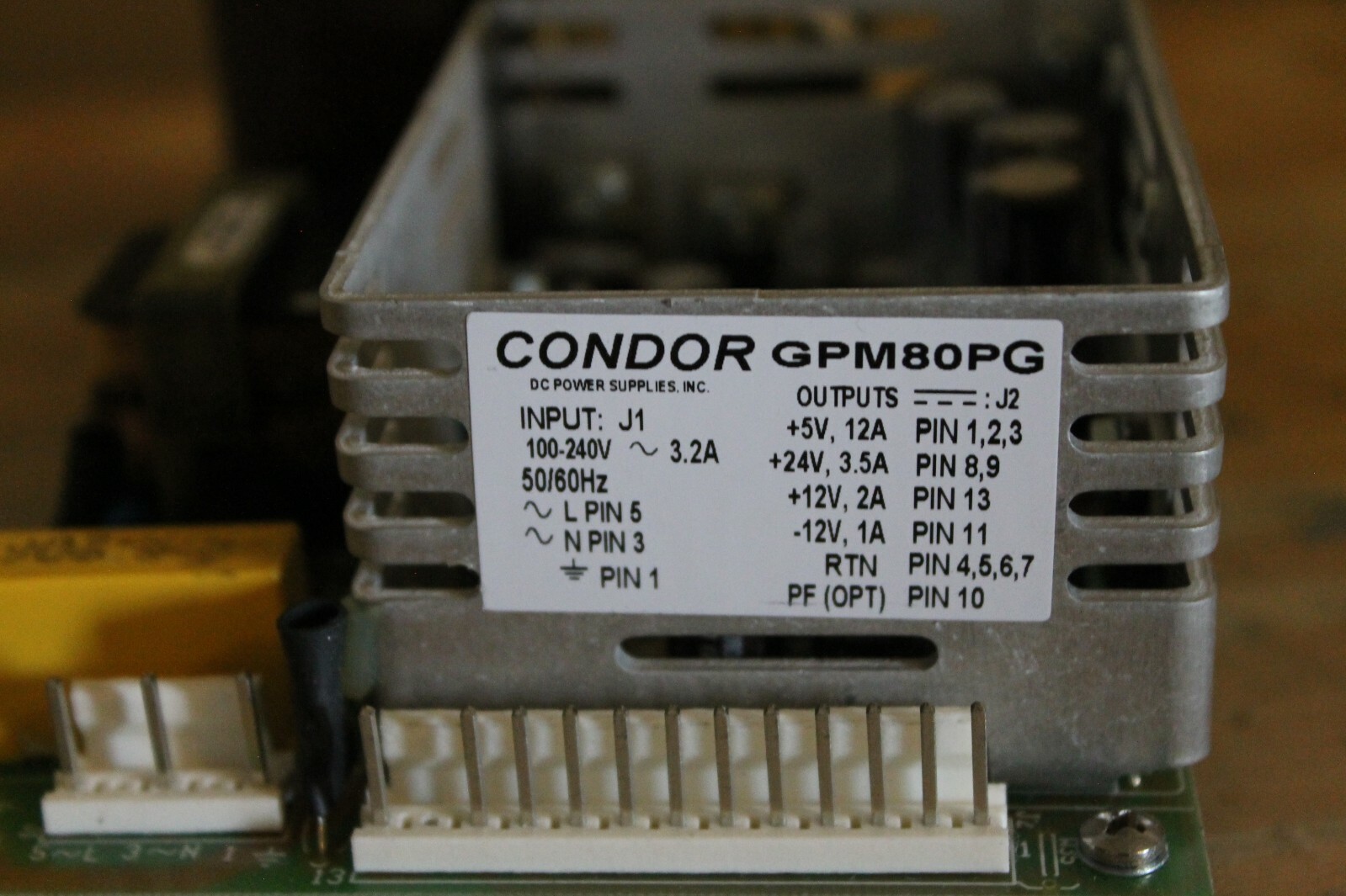 SL Power/Condor Power GPM80PG 5v 24v 12v -12v 50/60hz 100-240v 3.2A ...