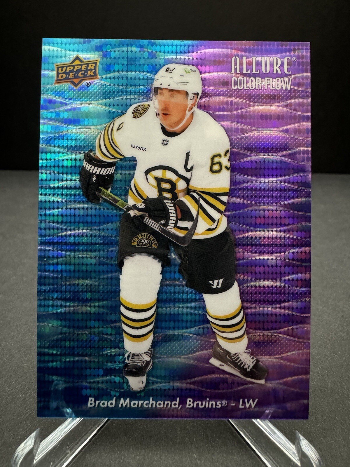 Brad Marchand 2023 Upper Deck Allure #CF-20 Color Flow - Blue Purple ...