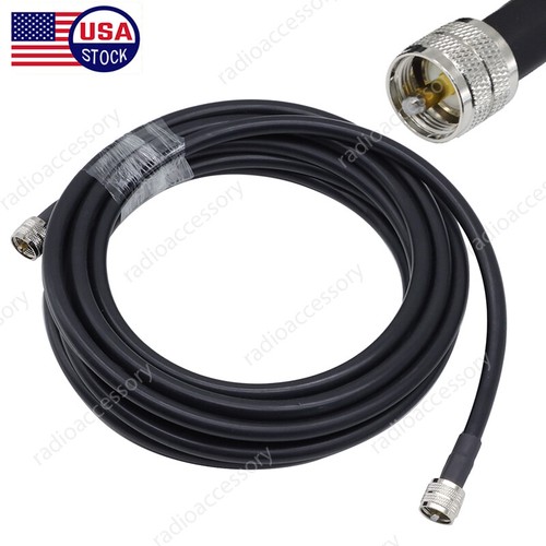 20ft RG-213/U RG213 Coaxial Cable PL-259 UHF Male to Male CB Ham Radio Low Loss | eBay