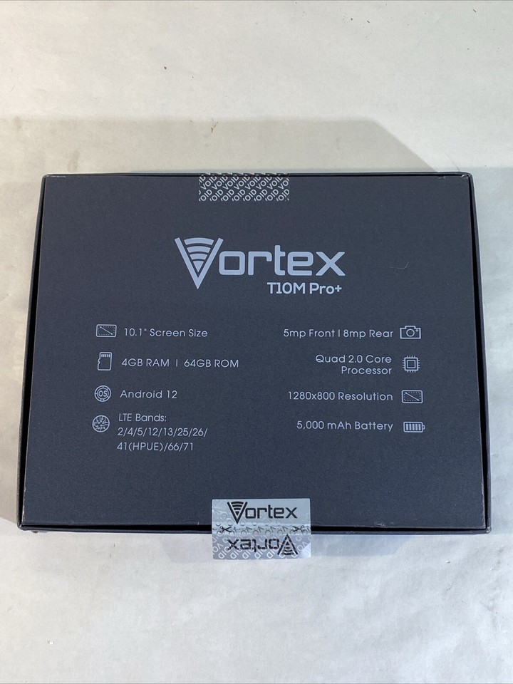 X 10 VORTEX T10M Pro Black 4G LTE 10.1in 64GB/4GB Ram | eBay