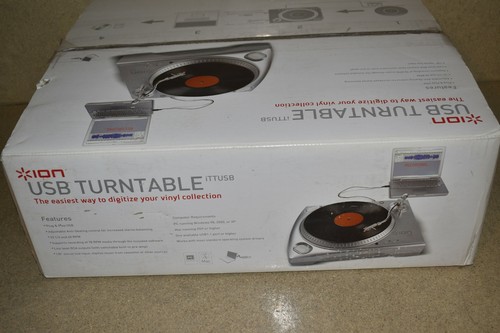 RE ION iTTUSB USB Turntable with Direct-to-Digital Conversion NEW (MC16 ...