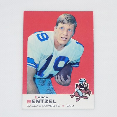 1969 Topps #31 Lance Rentzel Rookie End Dallas Cowboys NFL Football ...