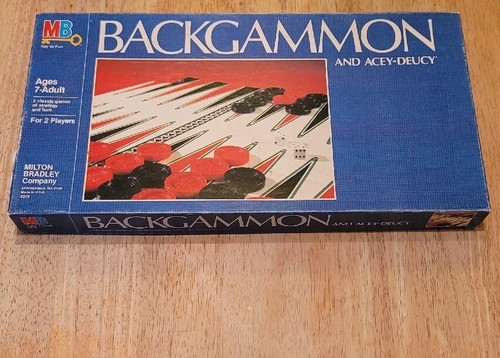 Vintage MB Games 1982 Backgammon And Acey-Deucy Board Game | eBay