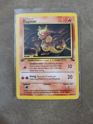 MAGMAR - 39/62 - 1st Edition Fossil - Uncommon - Pokemon Card | eBay