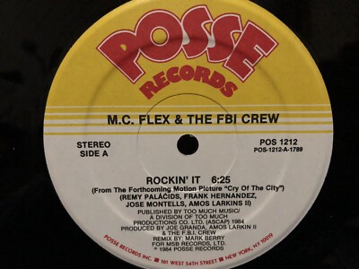 MC Flex & The FBI Crew 12” Rockin’ it - VG+ | eBay
