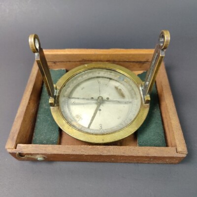 Rare! Antique Victorian 1800's Surveying Compass - Display Piece | eBay