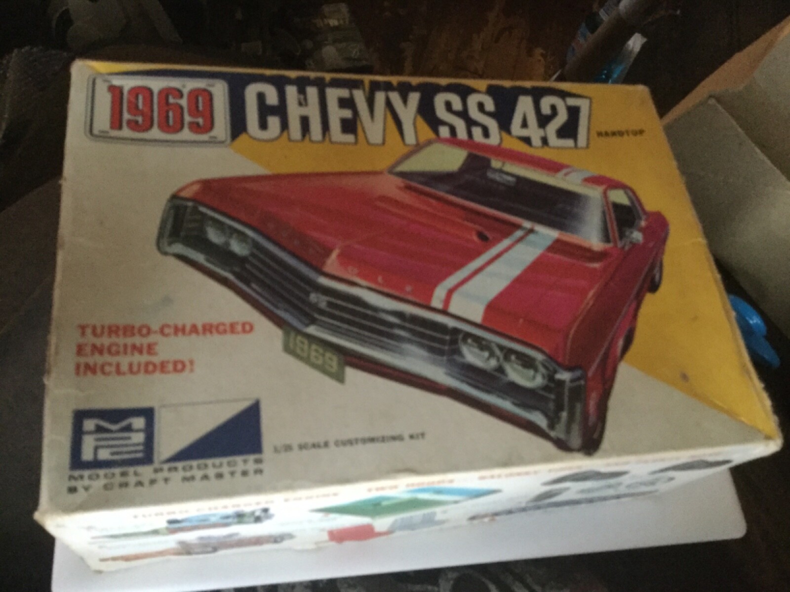 Vintage MPC 369-200 1969 Chevrolet Impala SS427 Hardtop Model Kit Box ...