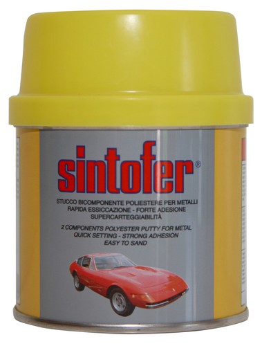 Sintofer stucco 150 ml per carrozzeria ferro metallo poliestere grigio ...