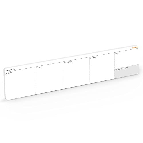 Mini Notepad | Minimalist Undated Calendar Desk Pad, Fits Under Weekly ...