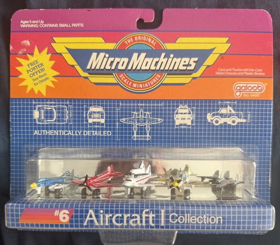 MICRO MACHINES AIRCRAFT I,II,III NEW IN PACK 1987 | eBay